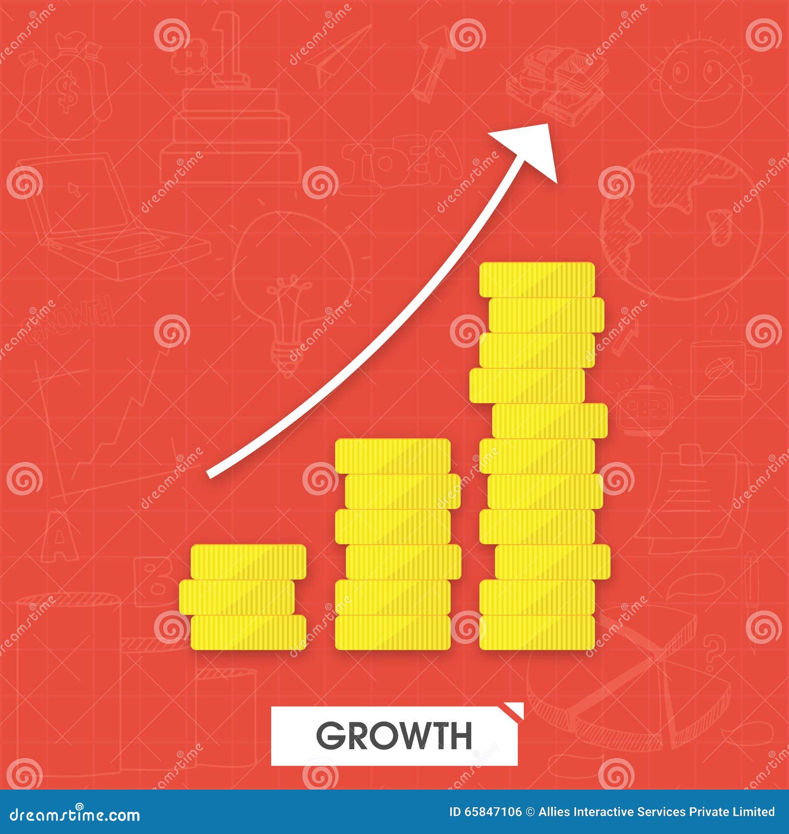 Infographic Layout for Business Growth. Stock Illustration ...