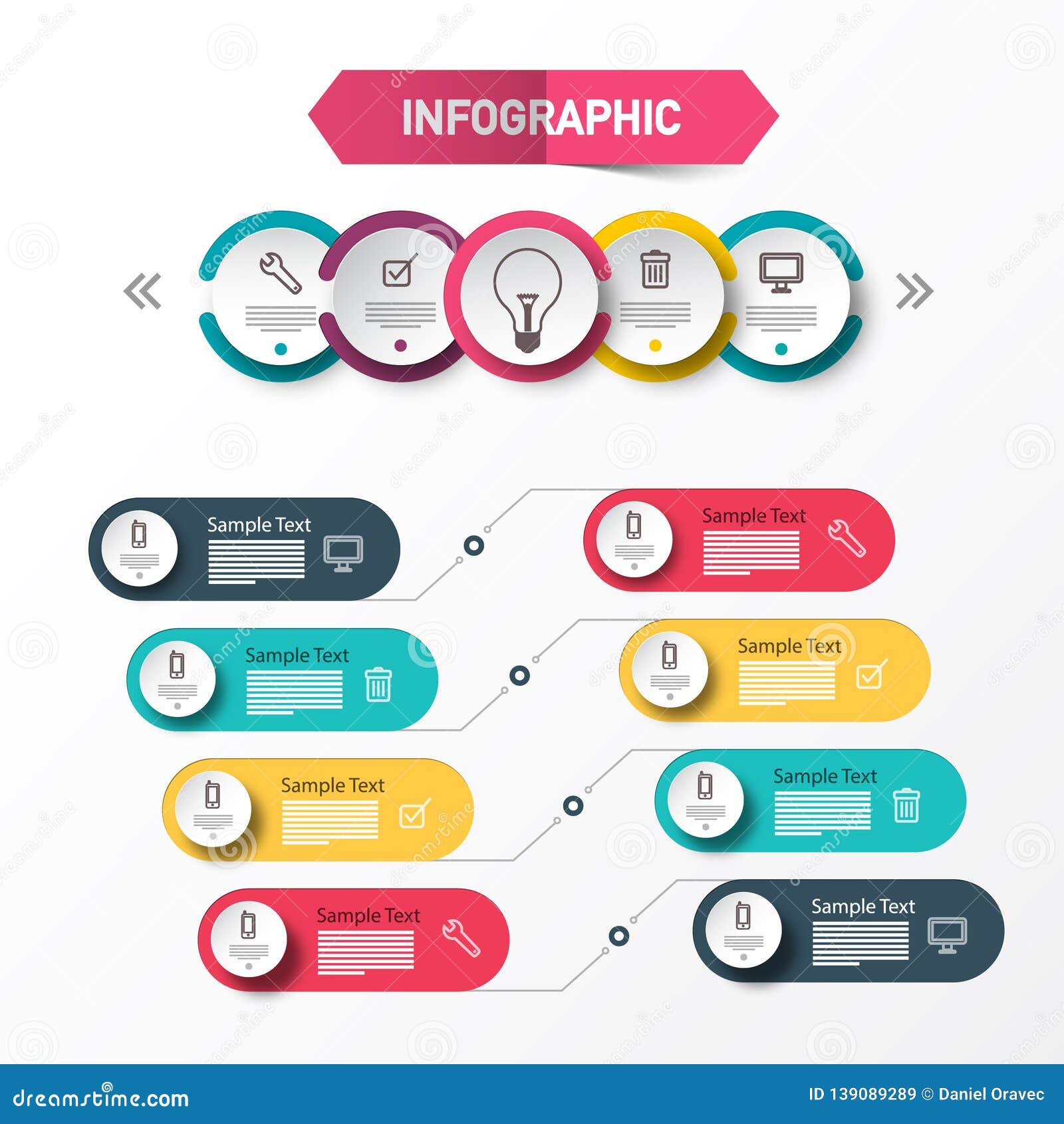 Infographic Layout. Vector Infographics Concept Stock Vector ...