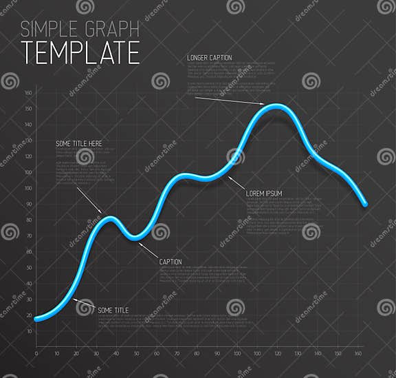 Infographic Line Graph Template Stock Illustration - Illustration of ...
