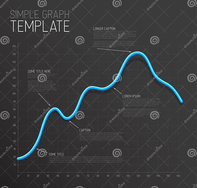 Infographic Line Graph Template Stock Illustration - Illustration of ...