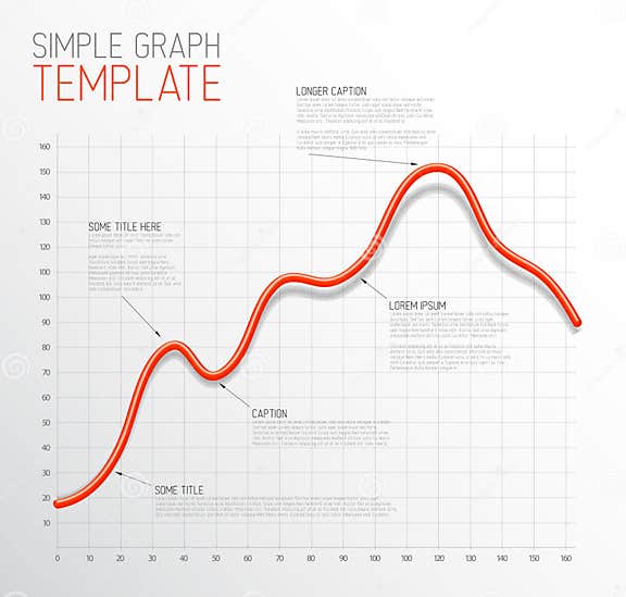 Infographic Line Graph Template Stock Vector - Illustration of chart ...