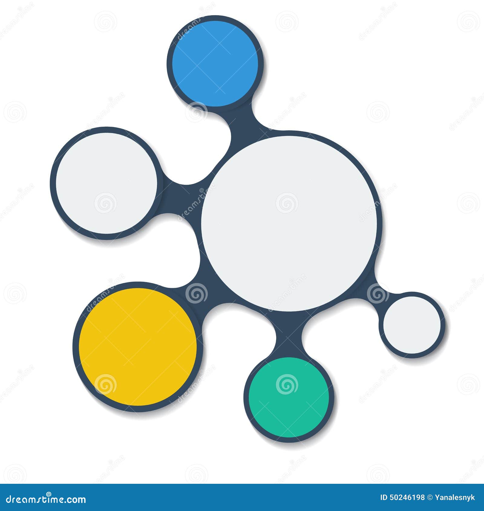 Infographic Metaball Element Flat Vector Design | CartoonDealer.com ...