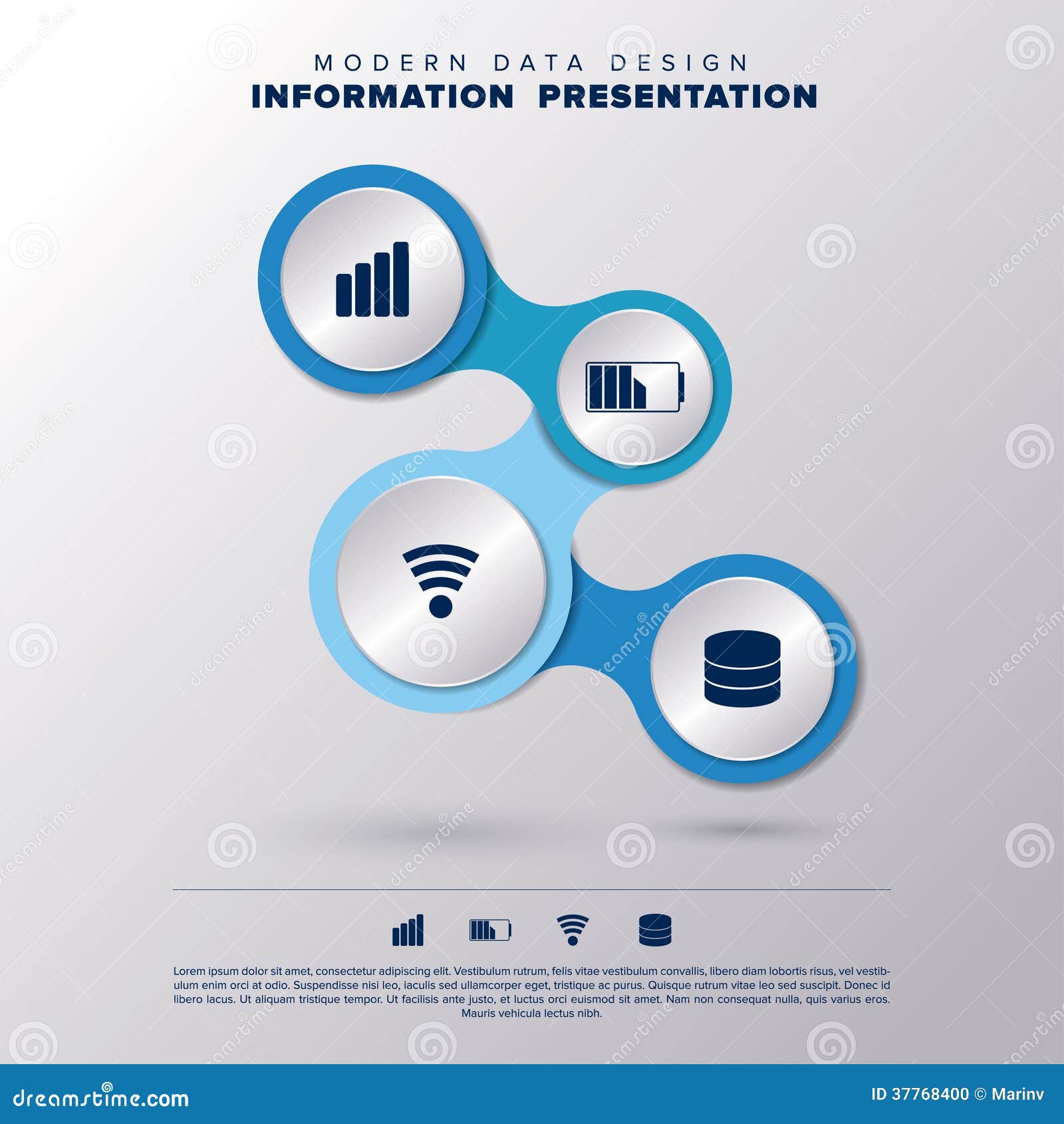 Infographic Metaball Template Design Stock Vector - Illustration of ...