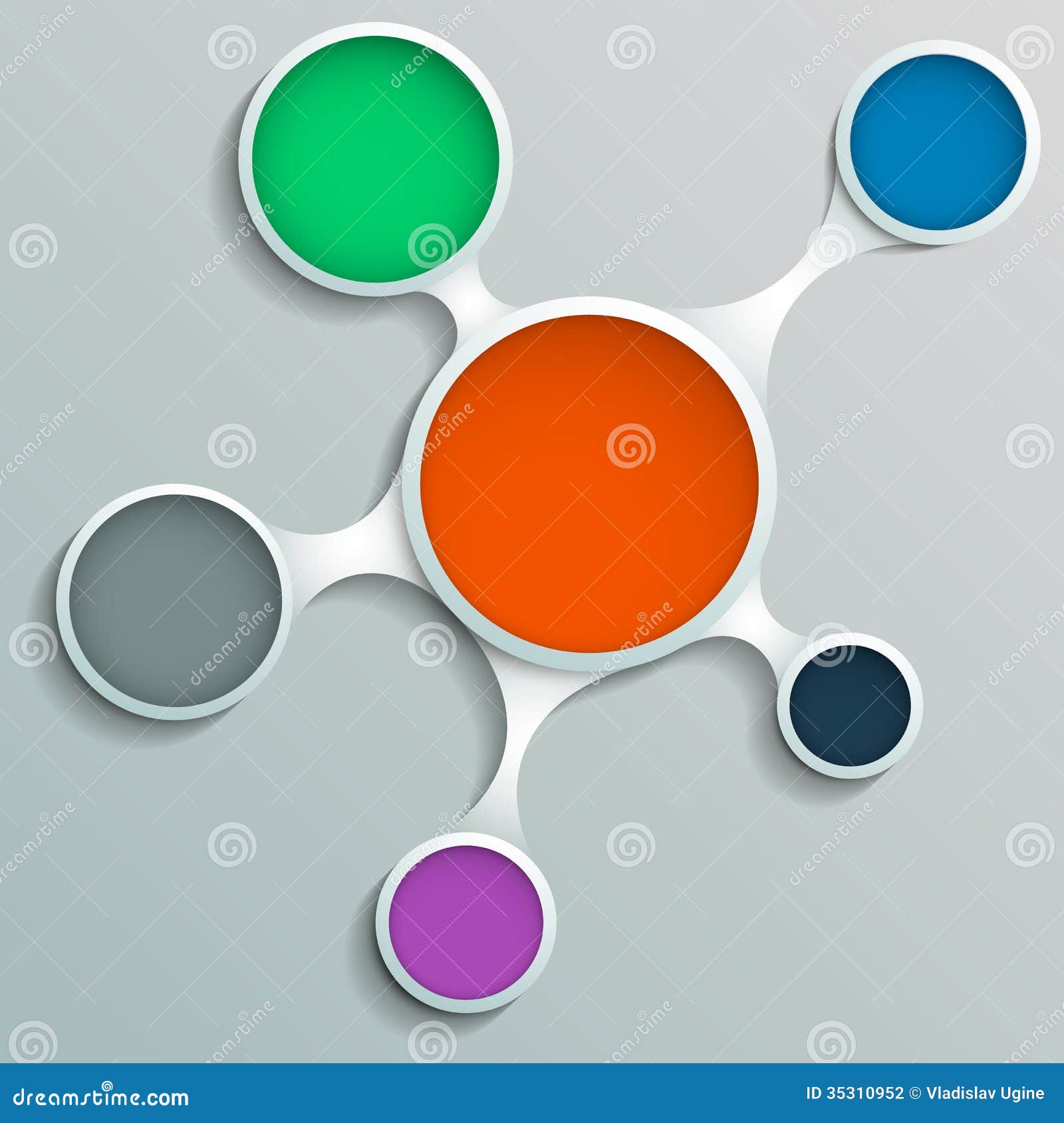 Infographic Metasphere White with Lots of Windows Stock Vector ...