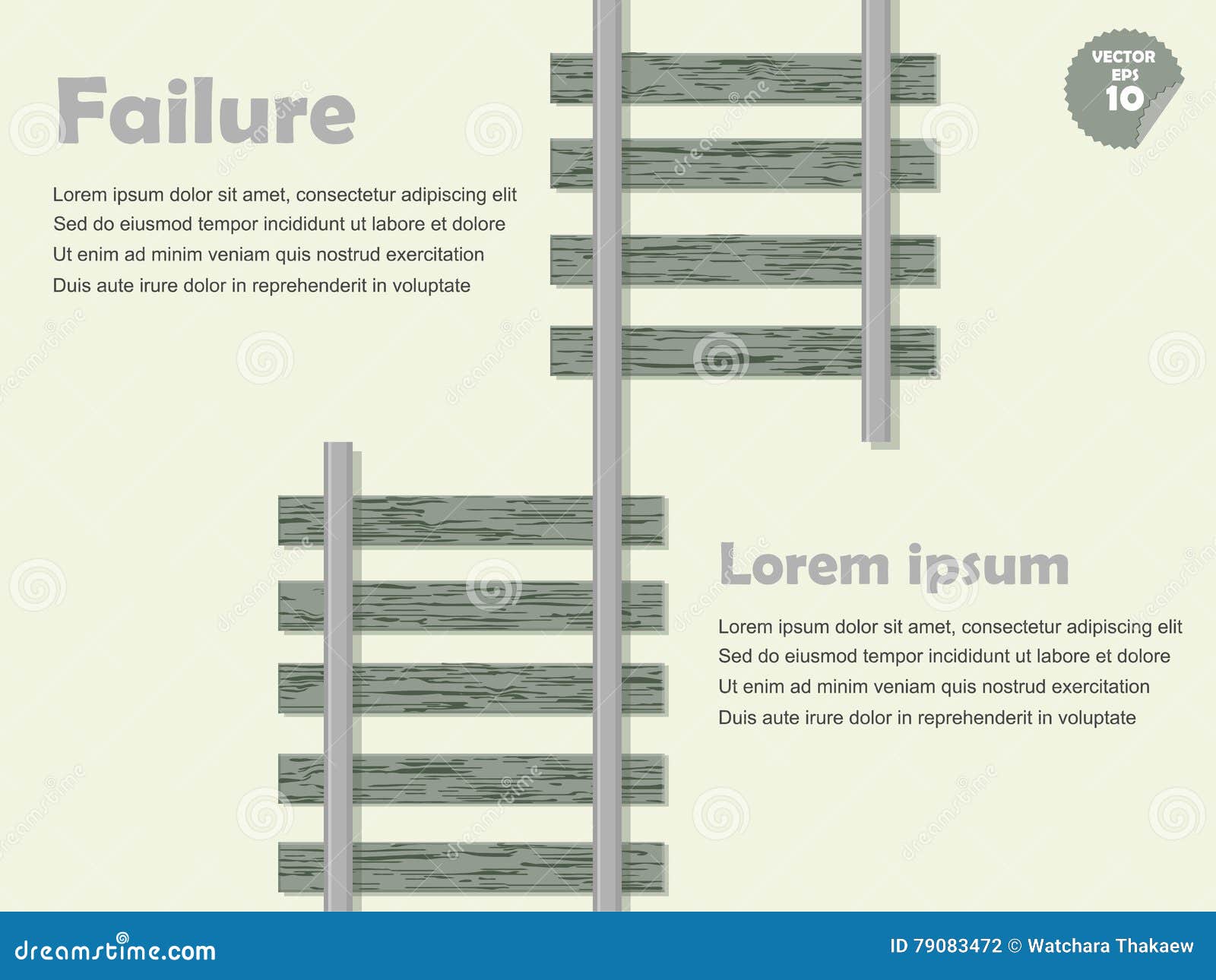 Infographic Mistake and Failure Concept Stock Illustration ...