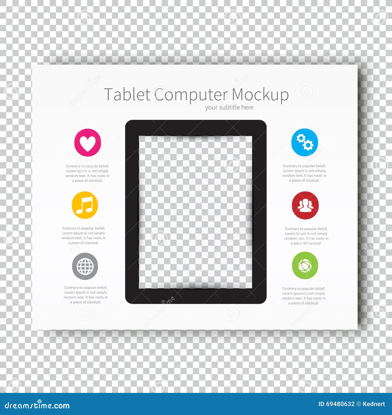 Infographic Mockup Device Tablet Presentation Template, Business Layout ...