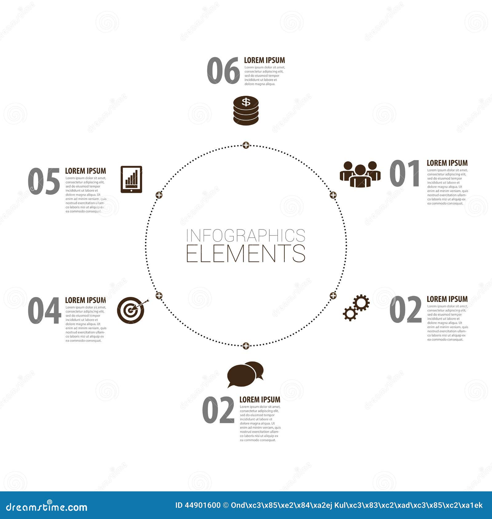 Infographic Modern Design. Minimalistic Vector with Icons Stock Vector ...