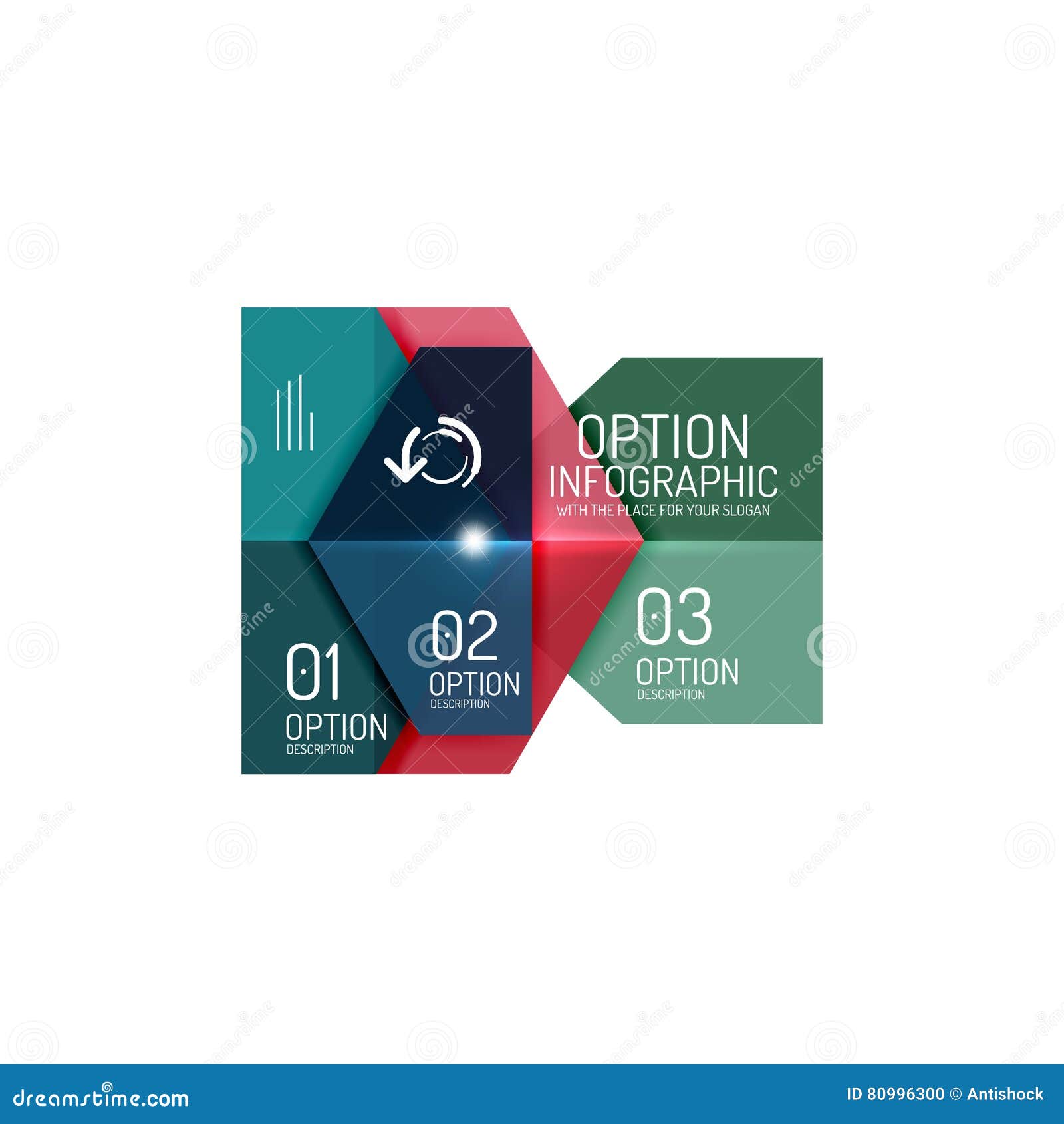 Infographic Moderna Mallar - Geometriska Former Vektor Illustrationer ...