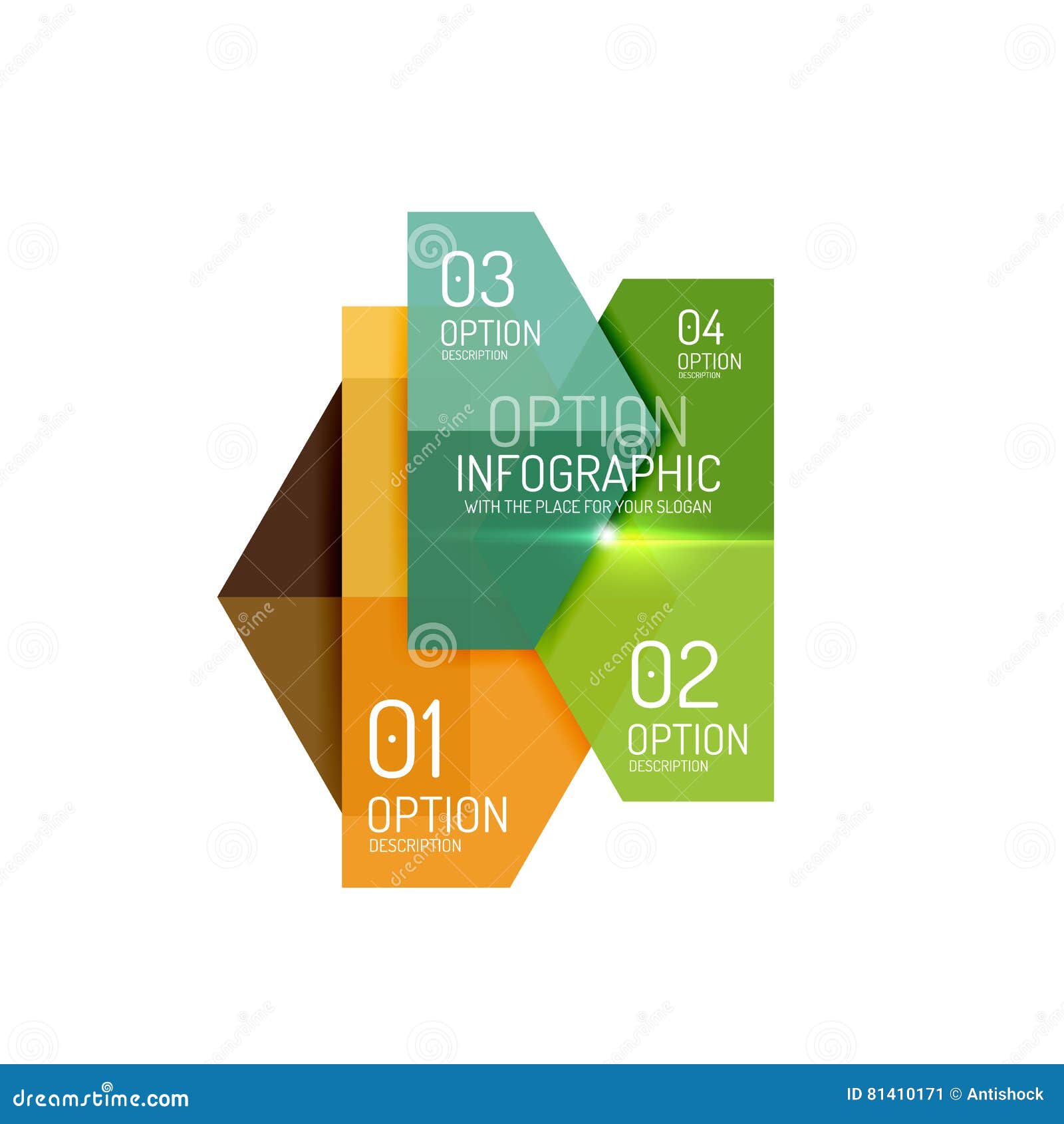 Infographic Moderna Mallar - Geometriska Former Vektor Illustrationer ...