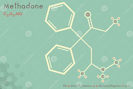 Infographic of the Molecule of Methadone Stock Vector - Illustration of ...