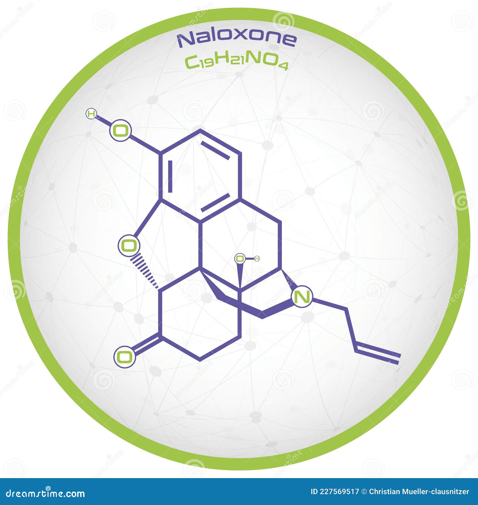 Infographic of the Molecule of Naloxone Stock Vector - Illustration of ...