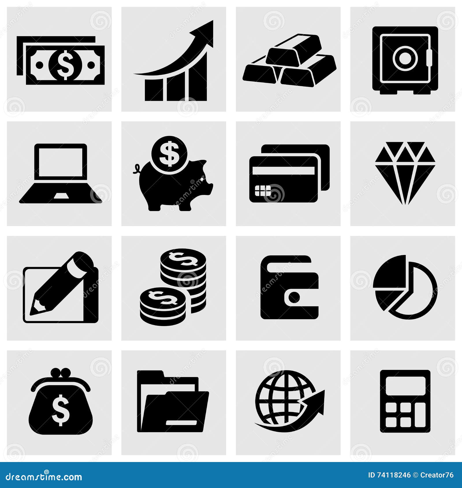 Infographic money set stock vector. Illustration of cash - 74118246