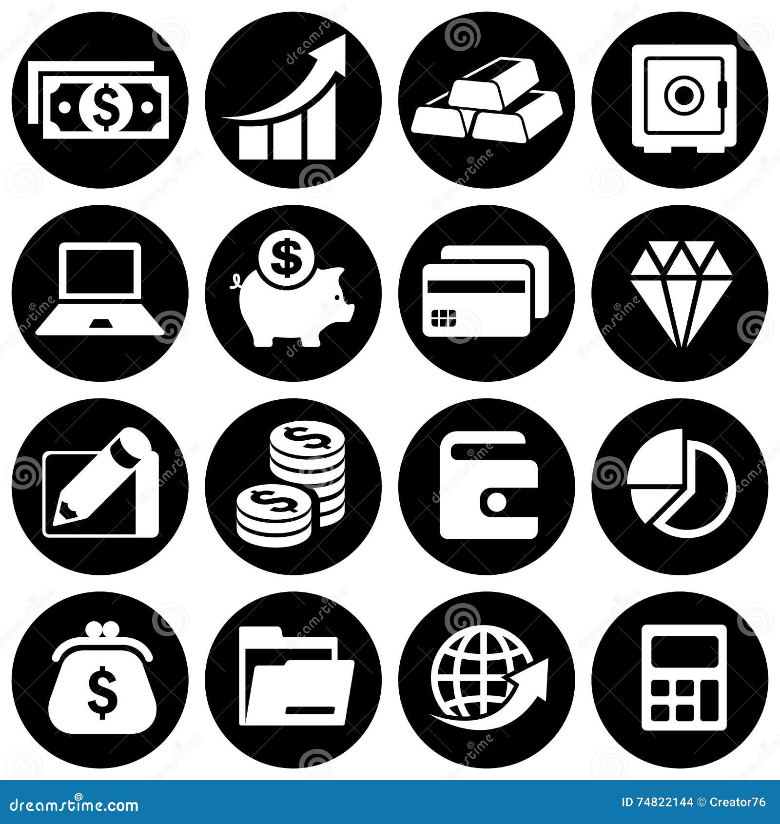 Infographic Money Template And Powerpoint Full Color. Cartoon Vector ...