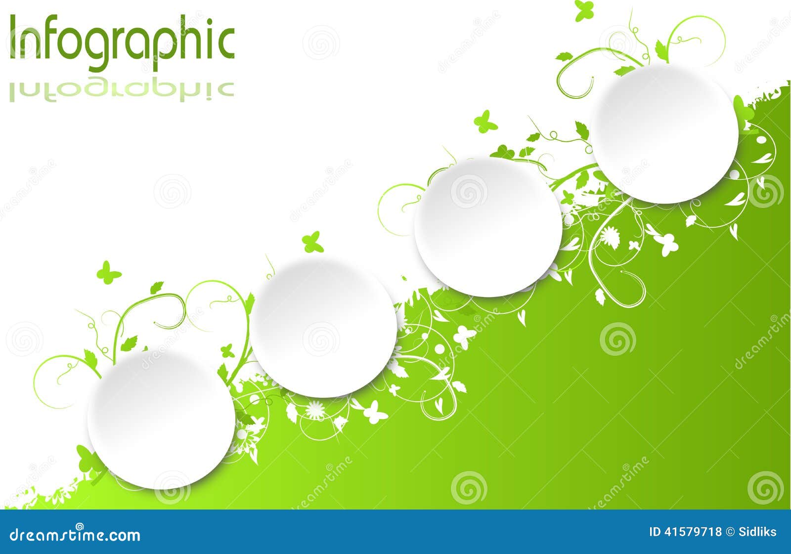 Infographic Natural Template Stock Illustration - Illustration of green ...