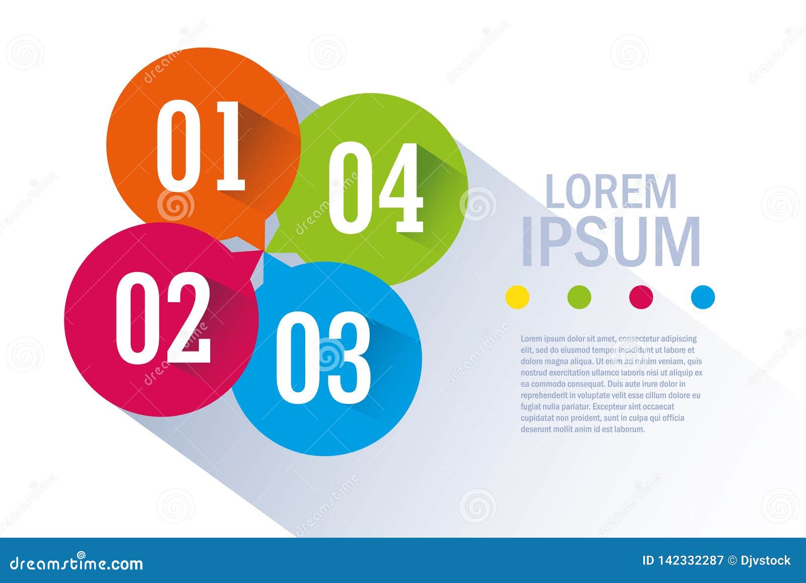 Infographic with Numbers and Icons Stock Vector - Illustration of info ...