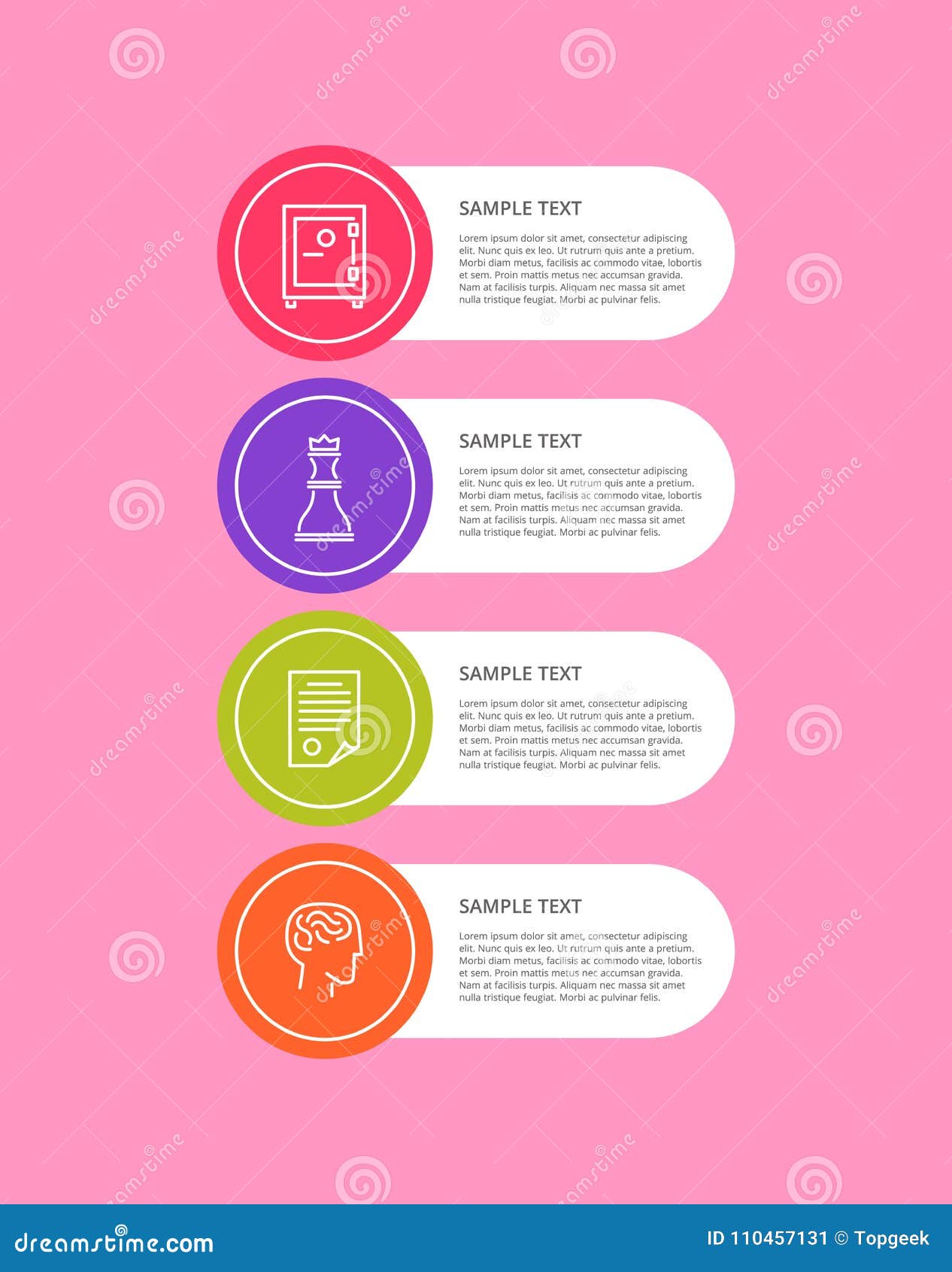 Infographic Objects Collection Vector Illustration Stock Vector ...