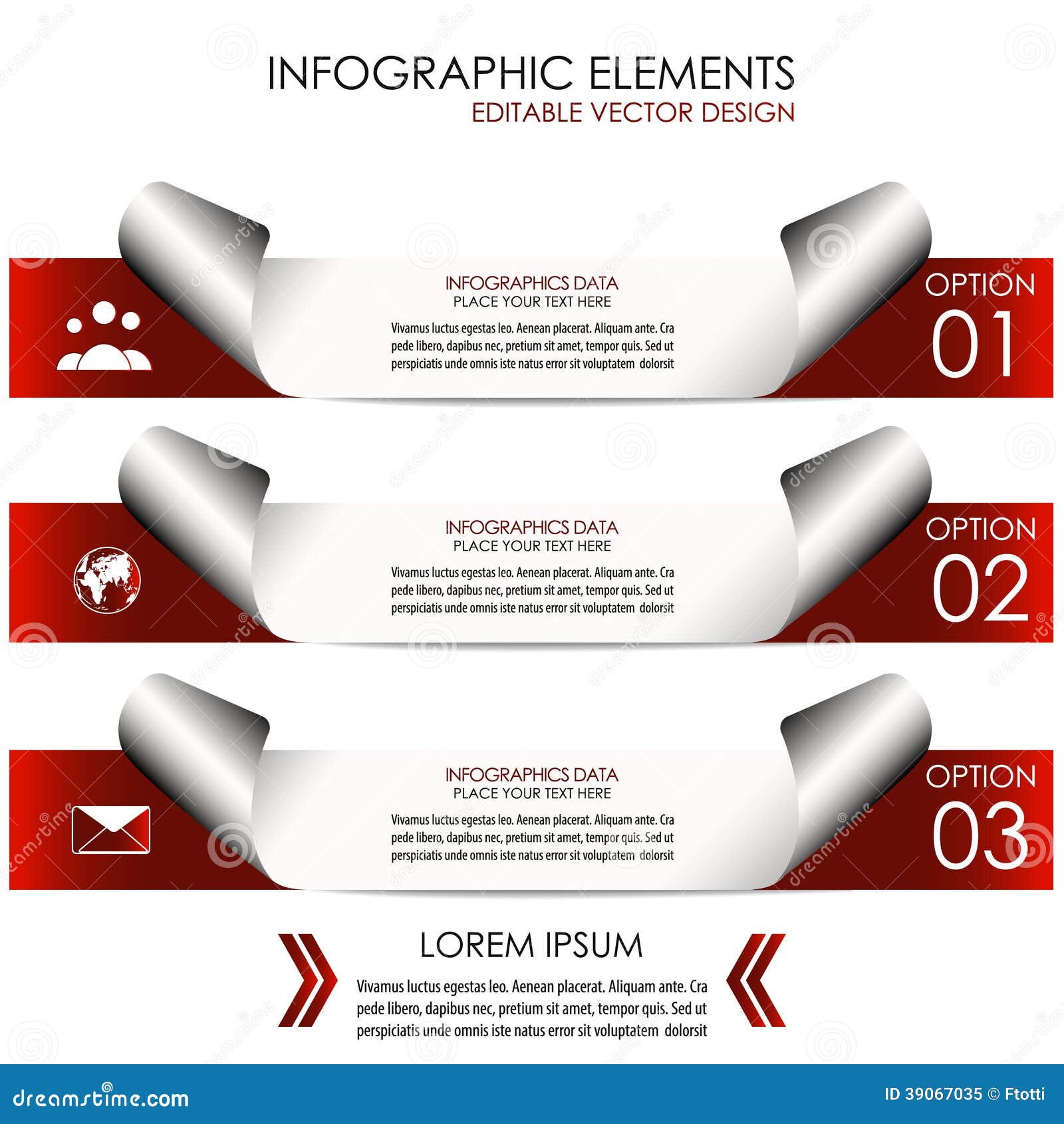 Infographic option banner stock vector. Illustration of diagram - 39067035