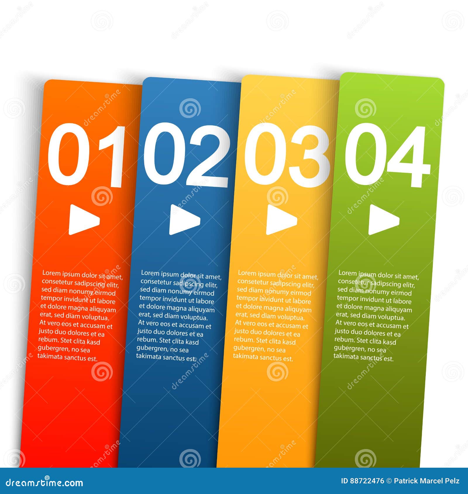 Infographic - 4 options illustration de vecteur. Illustration du ...