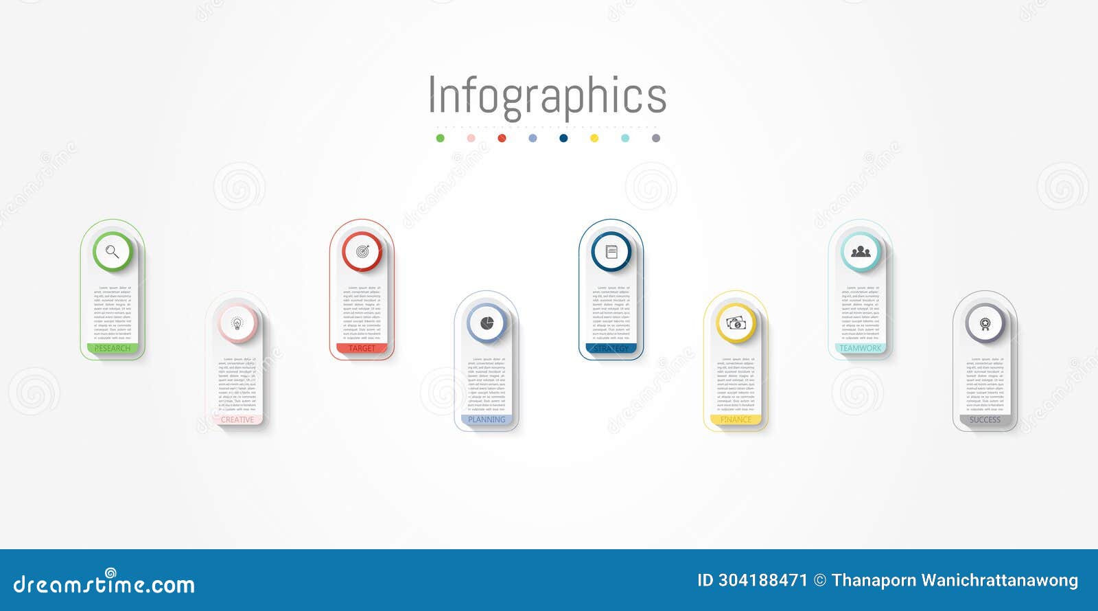 Infographic 8 Options Design Elements for Your Business Data. Vector ...