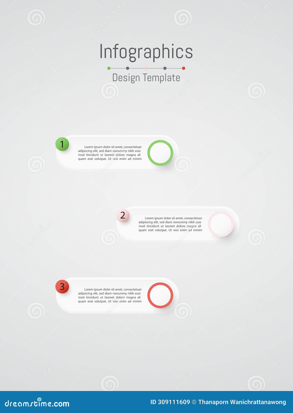 Infographic 3 Options Design Elements for Your Business Data. Vector ...