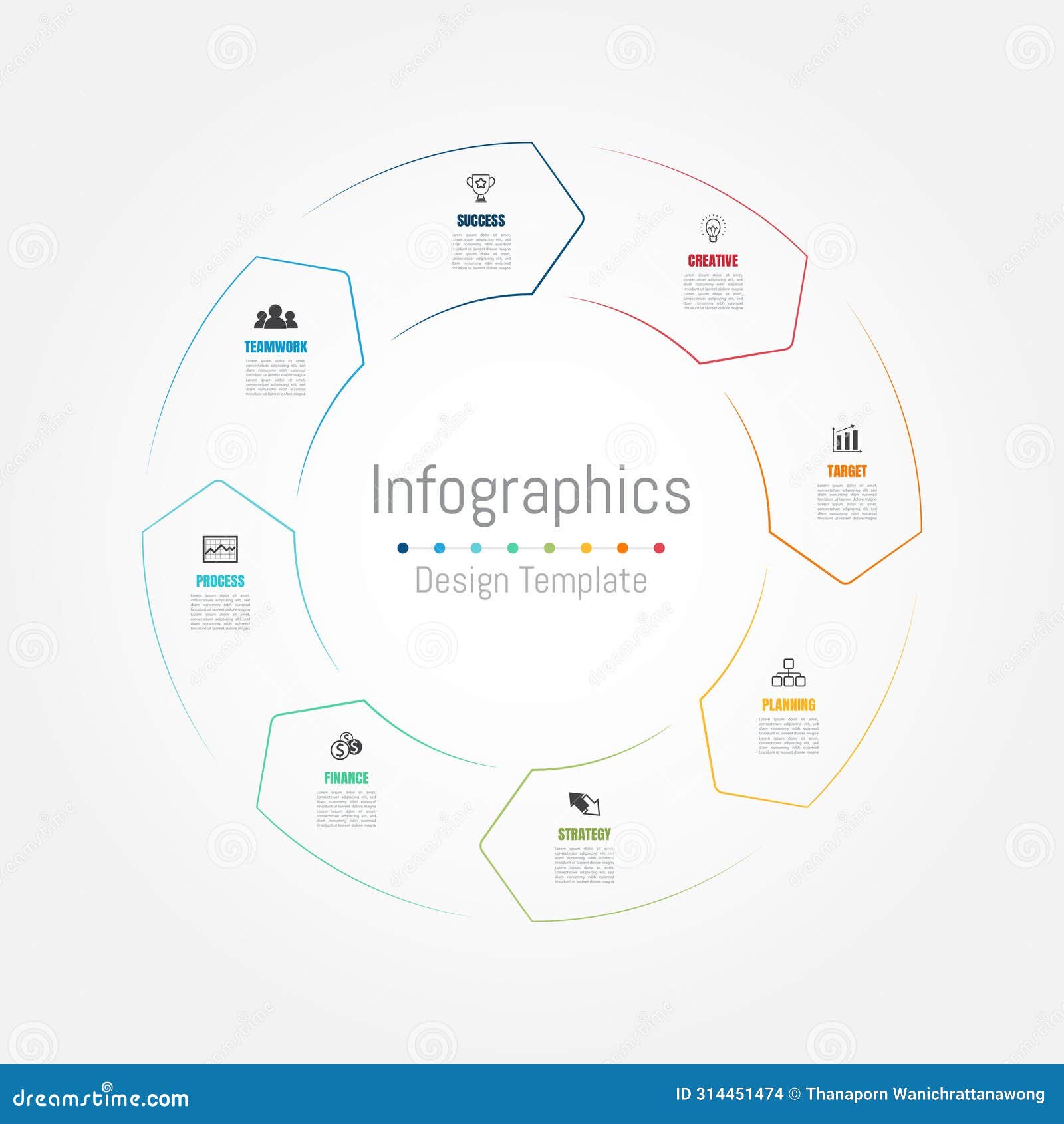 Infographic 8 Options Design Elements for Your Business Data. Vector ...