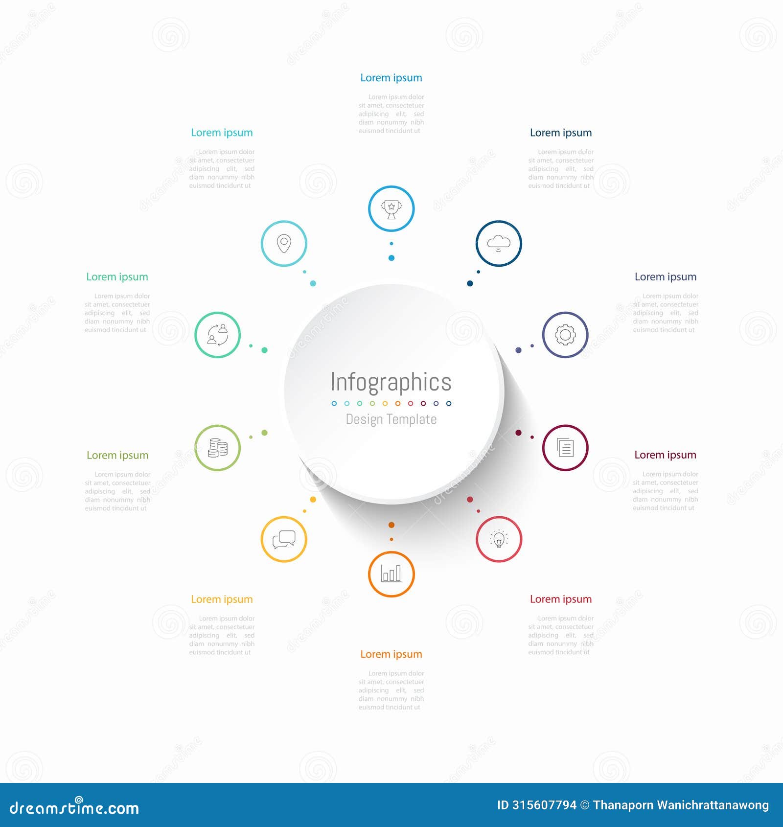 Infographic 10 Options Design Elements for Your Business Data. Vector ...