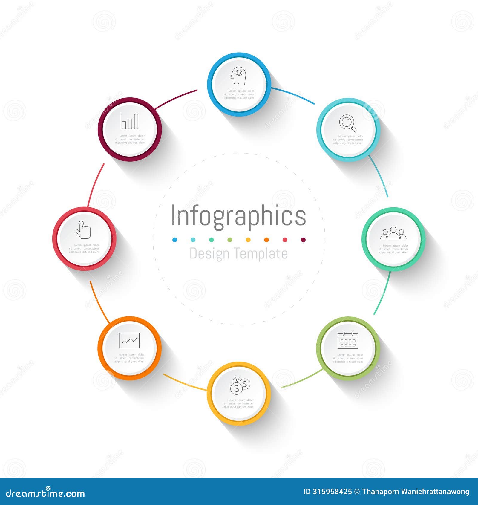 Infographic 8 Options Design Elements for Your Business Data. Vector ...
