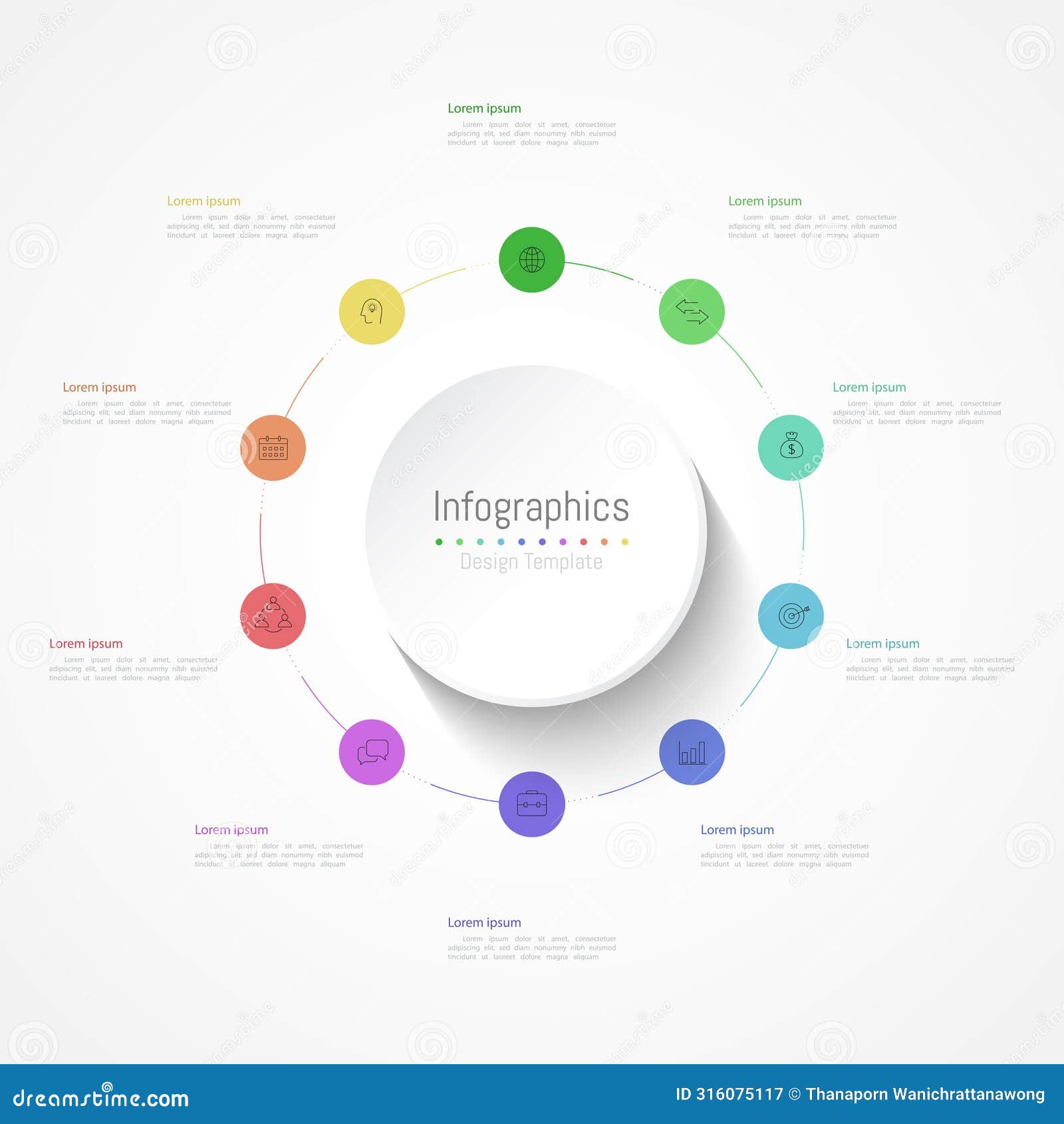 Infographic 10 Options Design Elements for Your Business Data. Vector ...