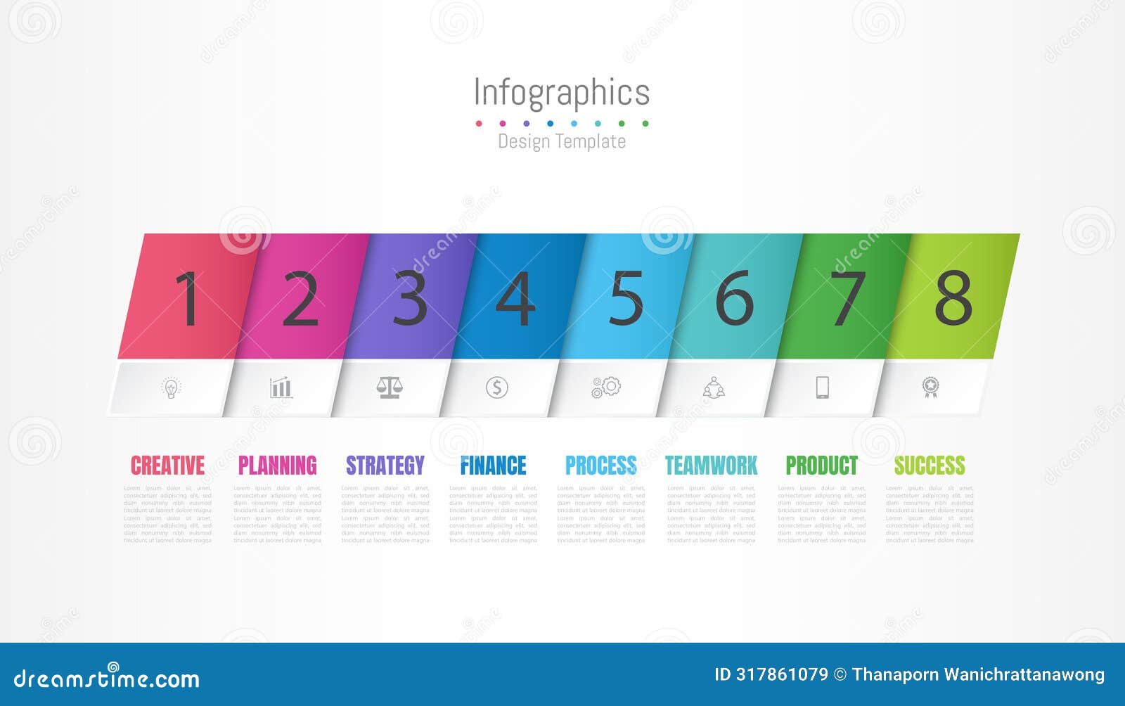 Infographic 8 Options Design Elements for Your Business Data. Vector ...