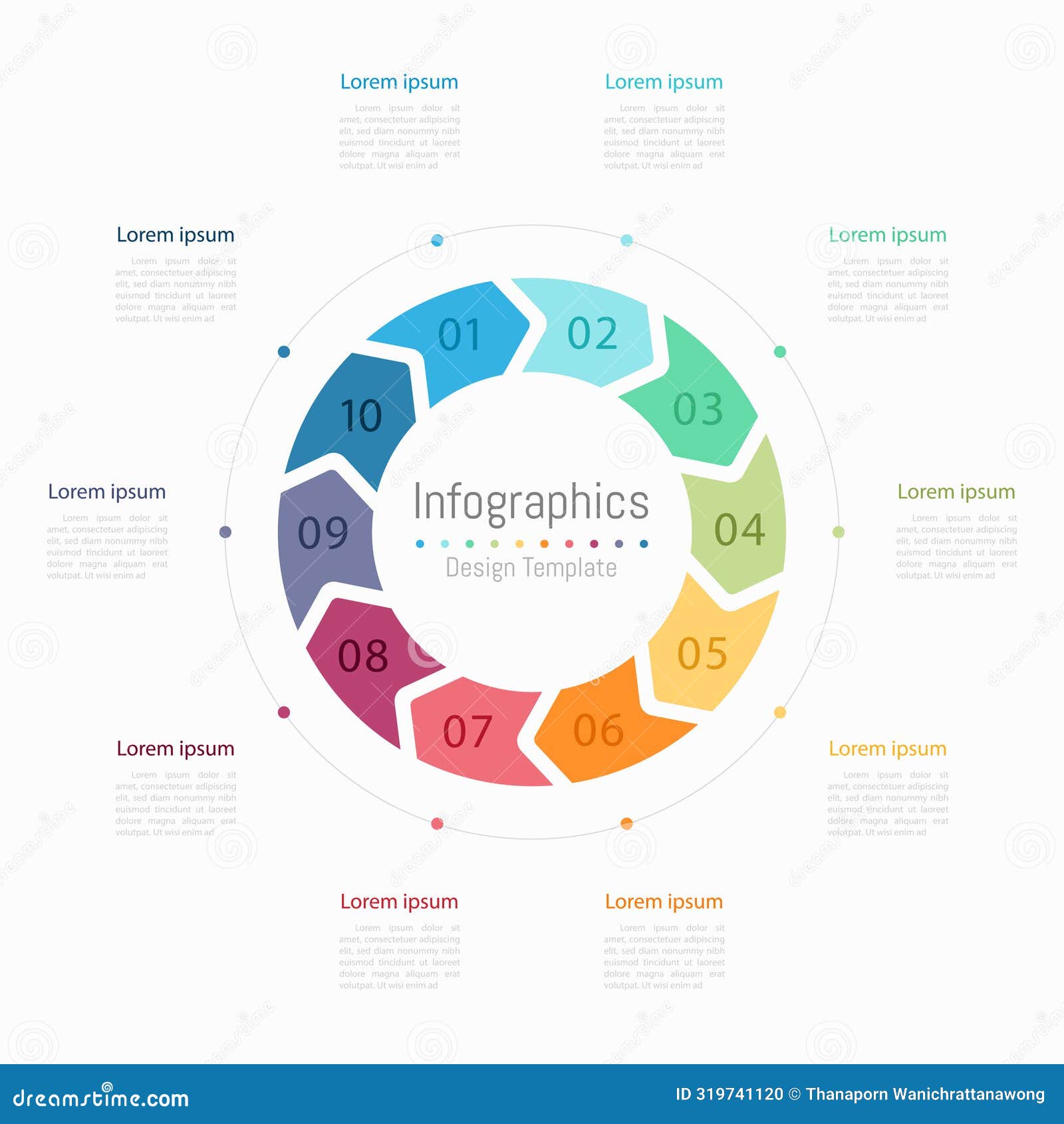 Infographic 10 Options Design Elements for Your Business Data. Vector ...