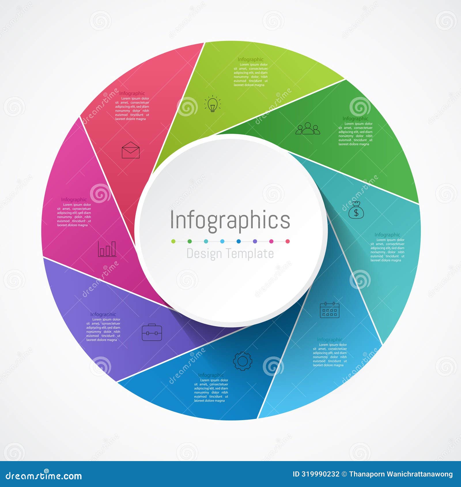 Infographic 8 Options Design Elements for Your Business Data. Vector ...