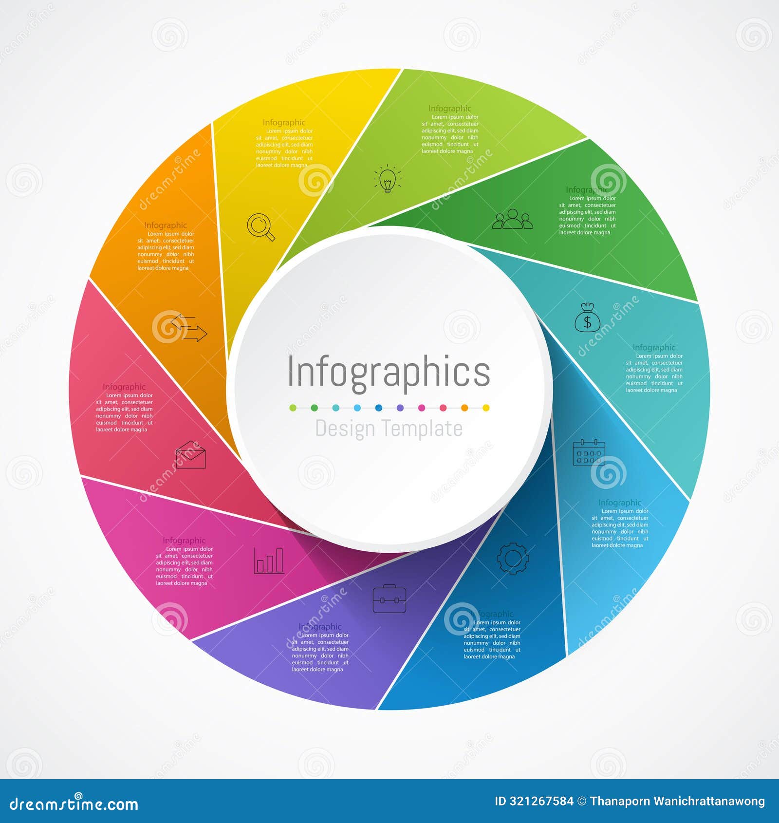 Infographic 10 Options Design Elements for Your Business Data. Vector ...