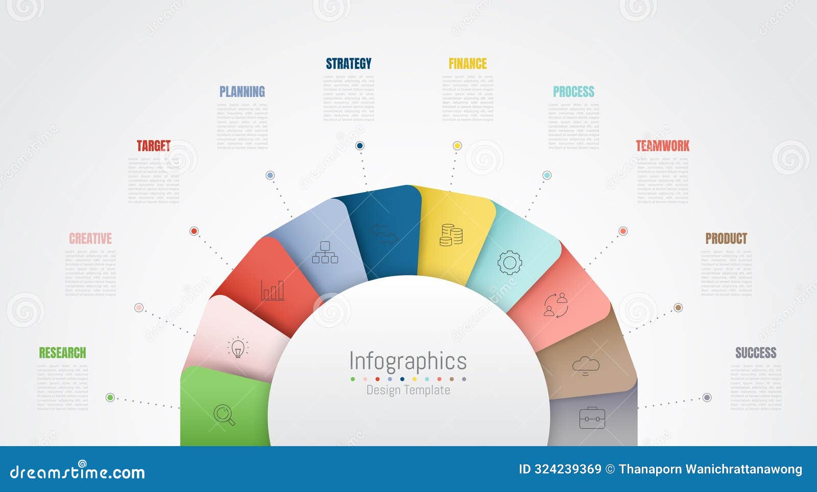 Infographic 10 Options Design Elements for Your Business Data. Vector ...