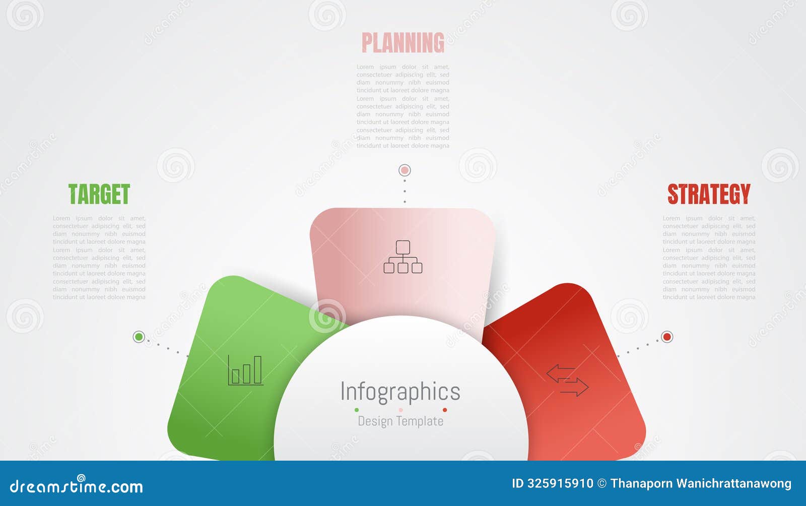 Infographic 3 Options Design Elements for Your Business Data. Vector ...
