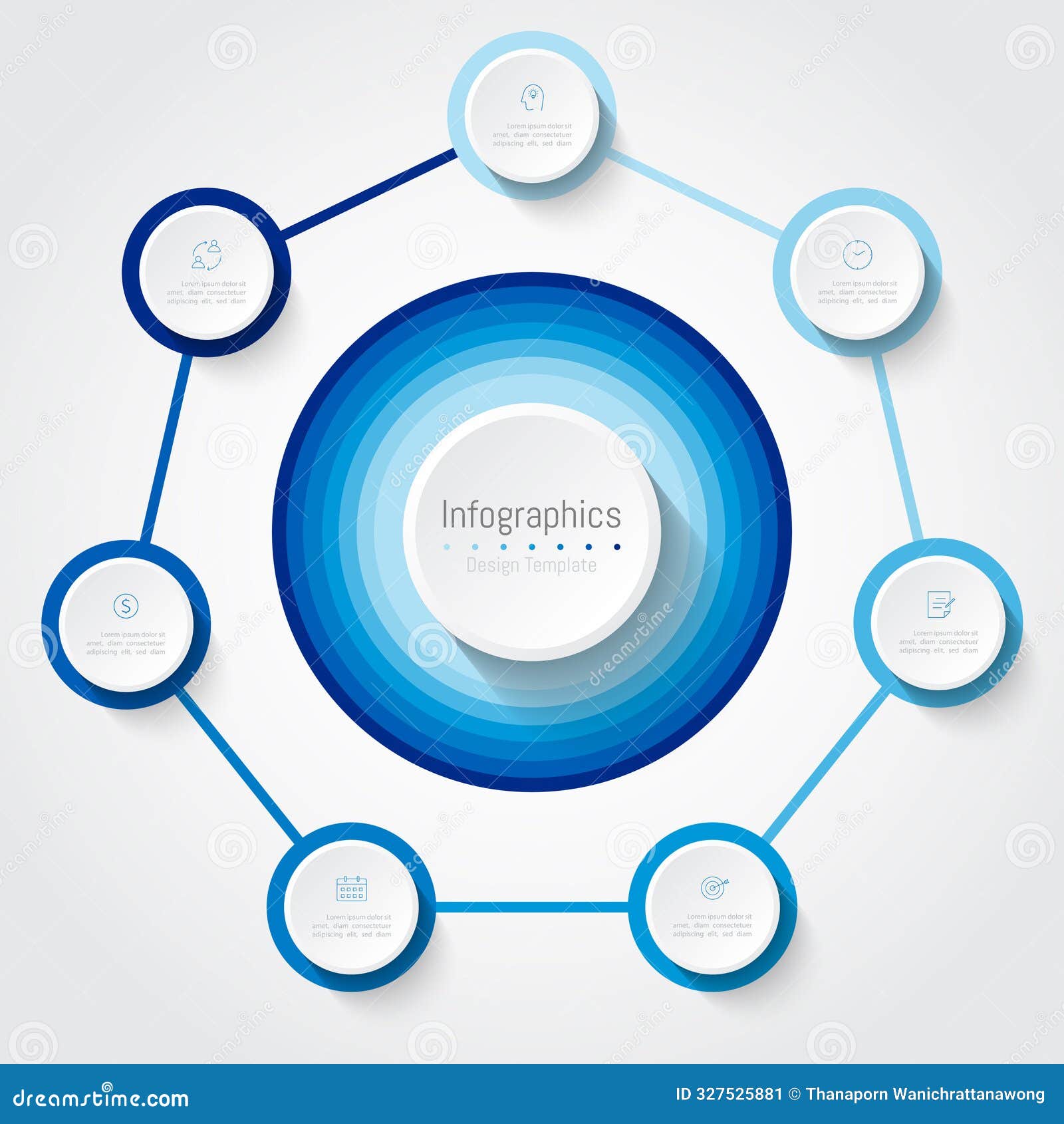 Infographic 7 Options Design Elements for Your Business Data. Vector ...