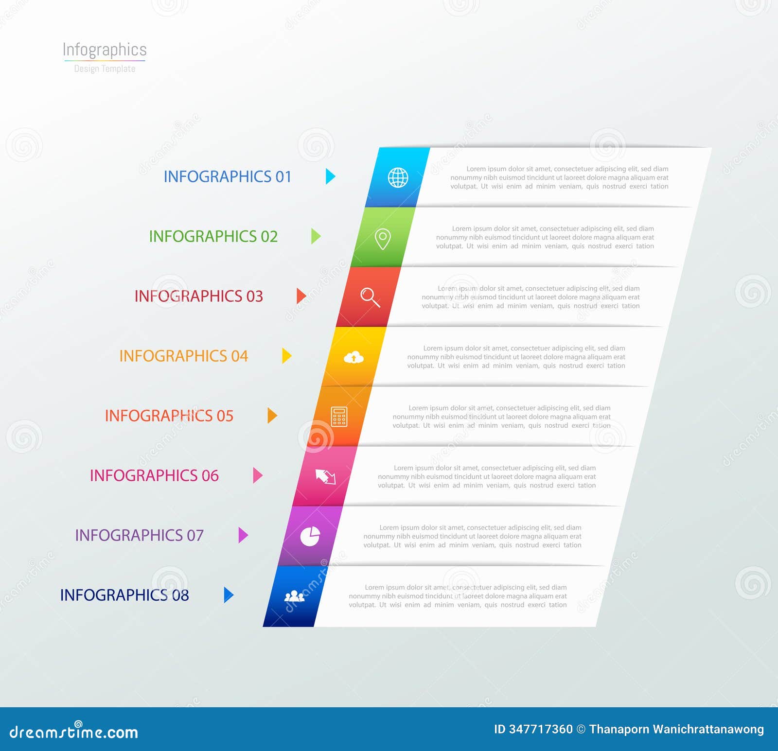 Infographic 8 Options Design Elements for Your Business Data. Vector ...
