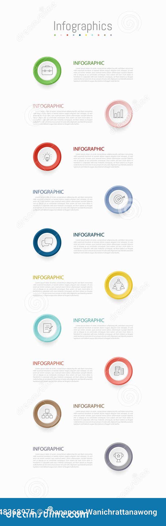 Infographic 10 Options Design Elements for Your Business Data. Vector ...