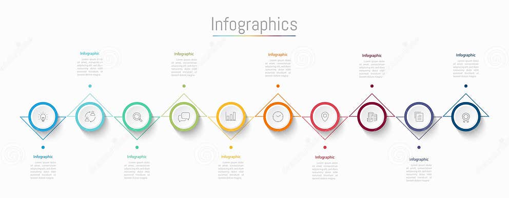 Infographic 10 Options Design Elements for Your Business Data. Vector ...