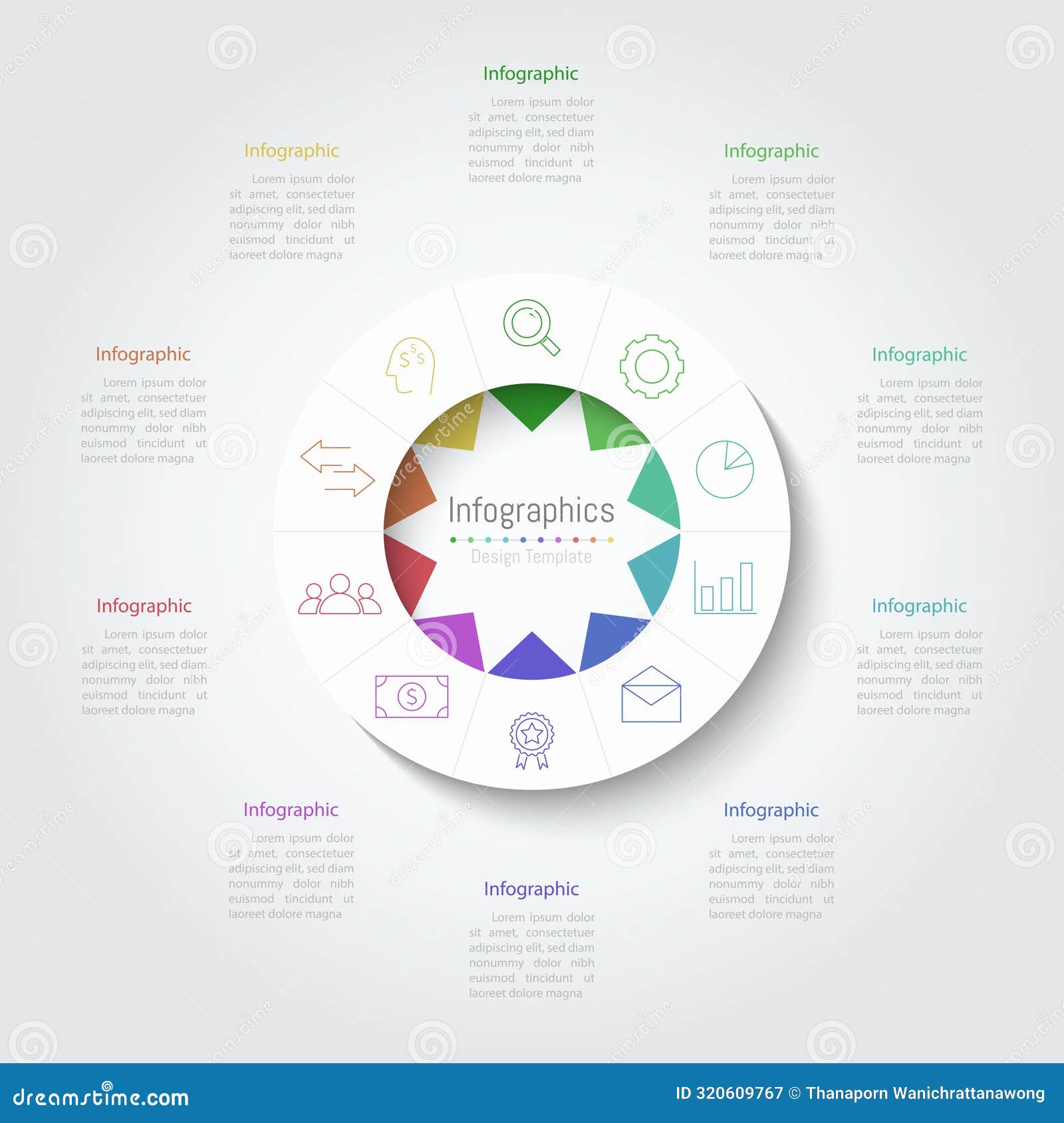 Infographic 10 Options Design Elements for Your Business Data. Vector ...