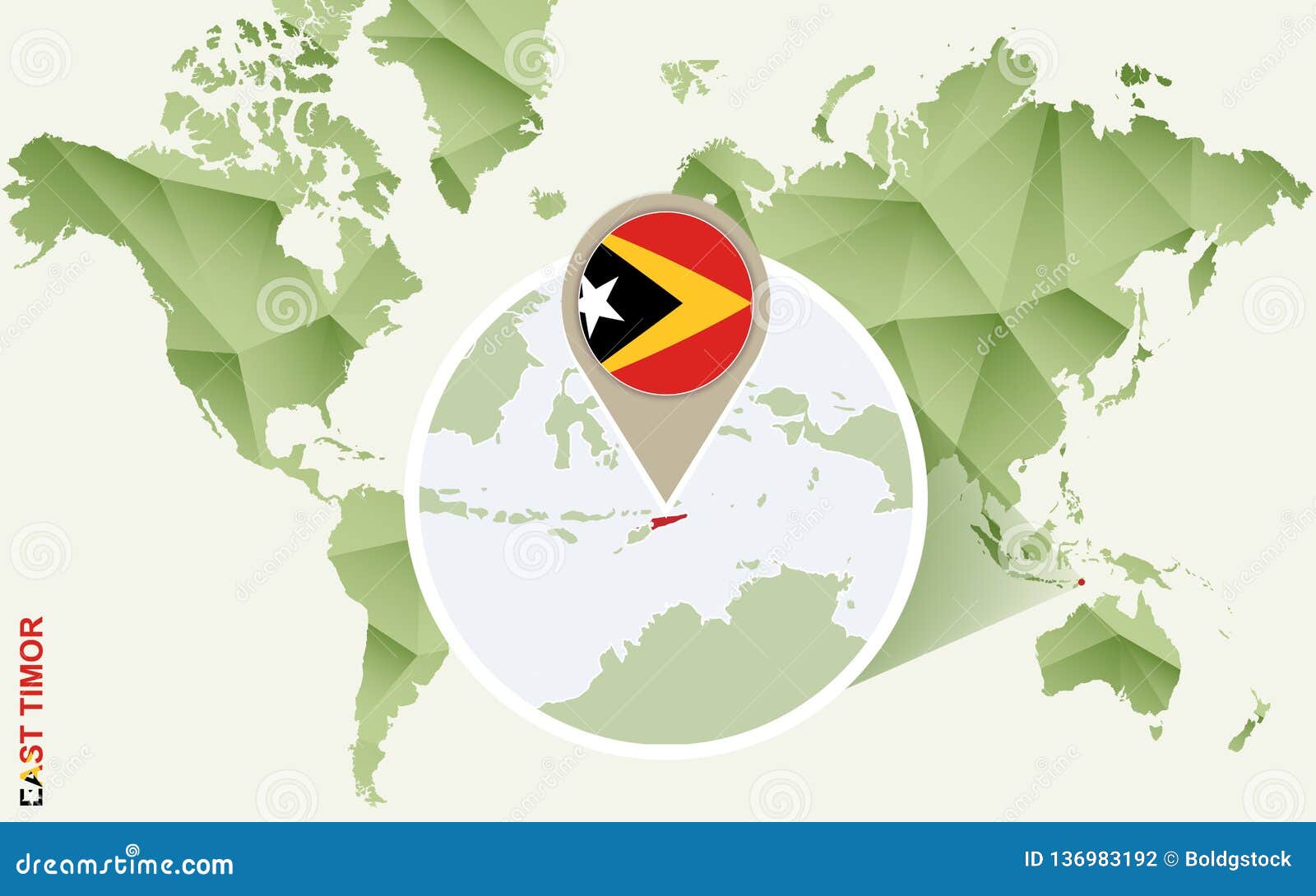 Infographic Para Timor-Leste, Mapa Detalhado De Timor-Leste Com ...