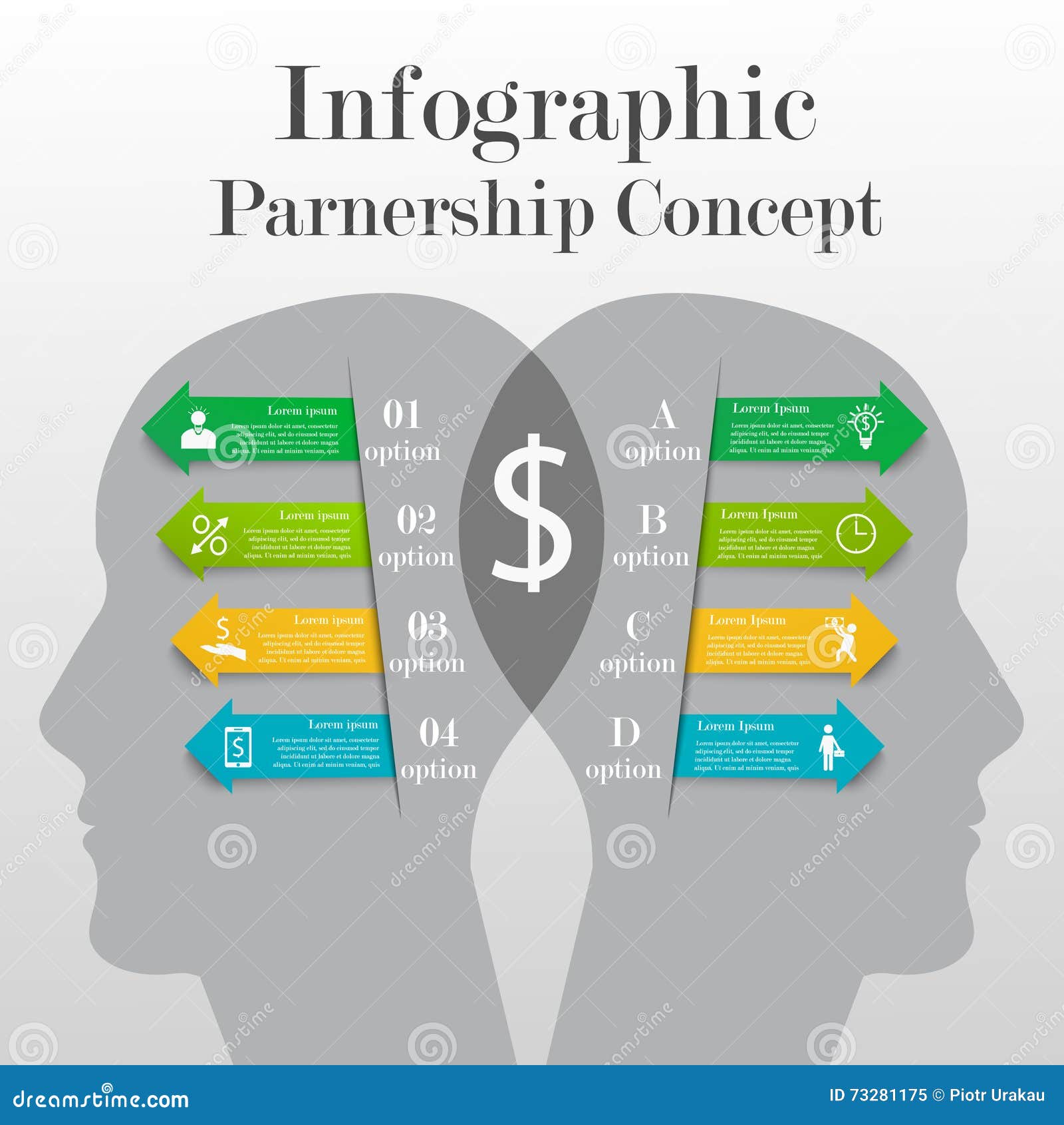 Infographic Partnership Concept Stock Vector - Illustration of ...