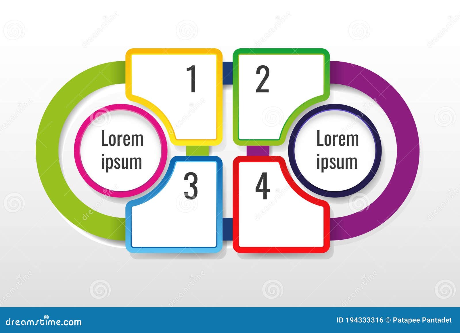 Infographic Pattern for Business Information,presentation.vector and ...