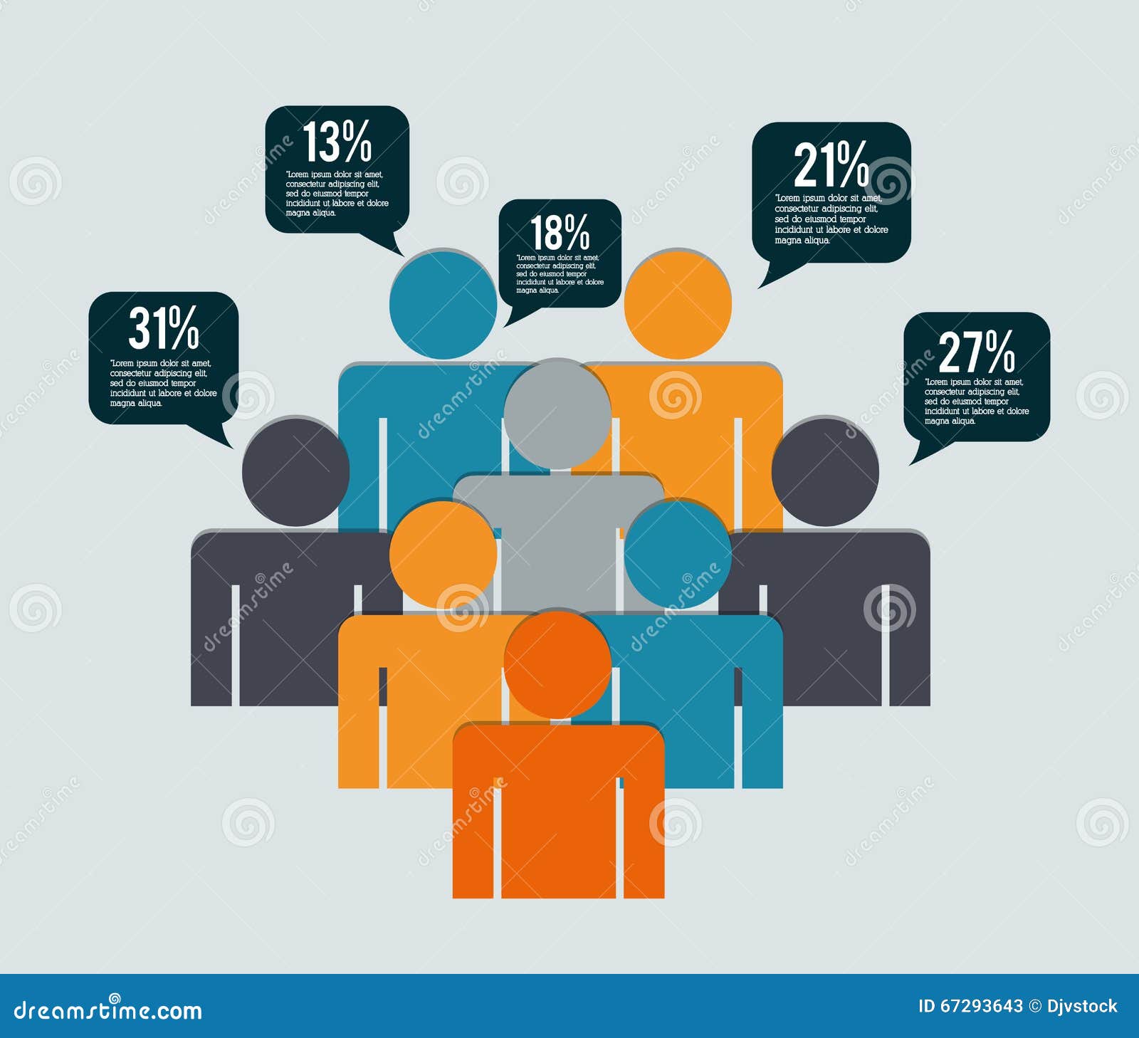Infographic people design stock vector. Illustration of element - 67293643