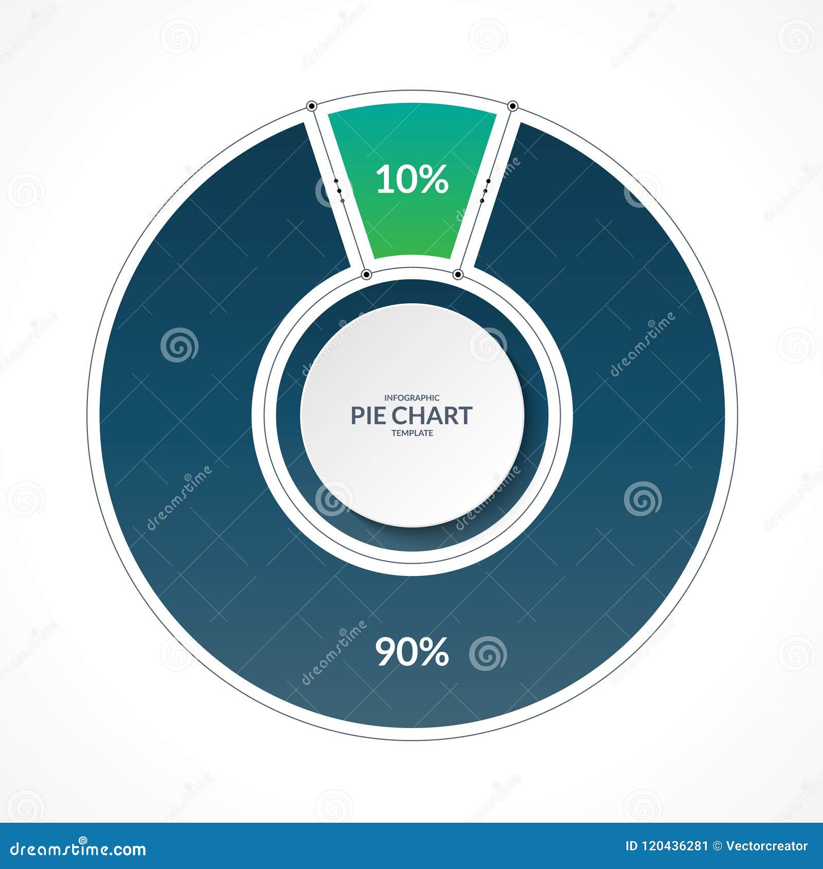 Infographic Pie Chart Circle in Thin Line Flat Style. Share of 10 and ... Infographic Pie Chart Circle in Thin Line Flat Style. Share of 10 and ...