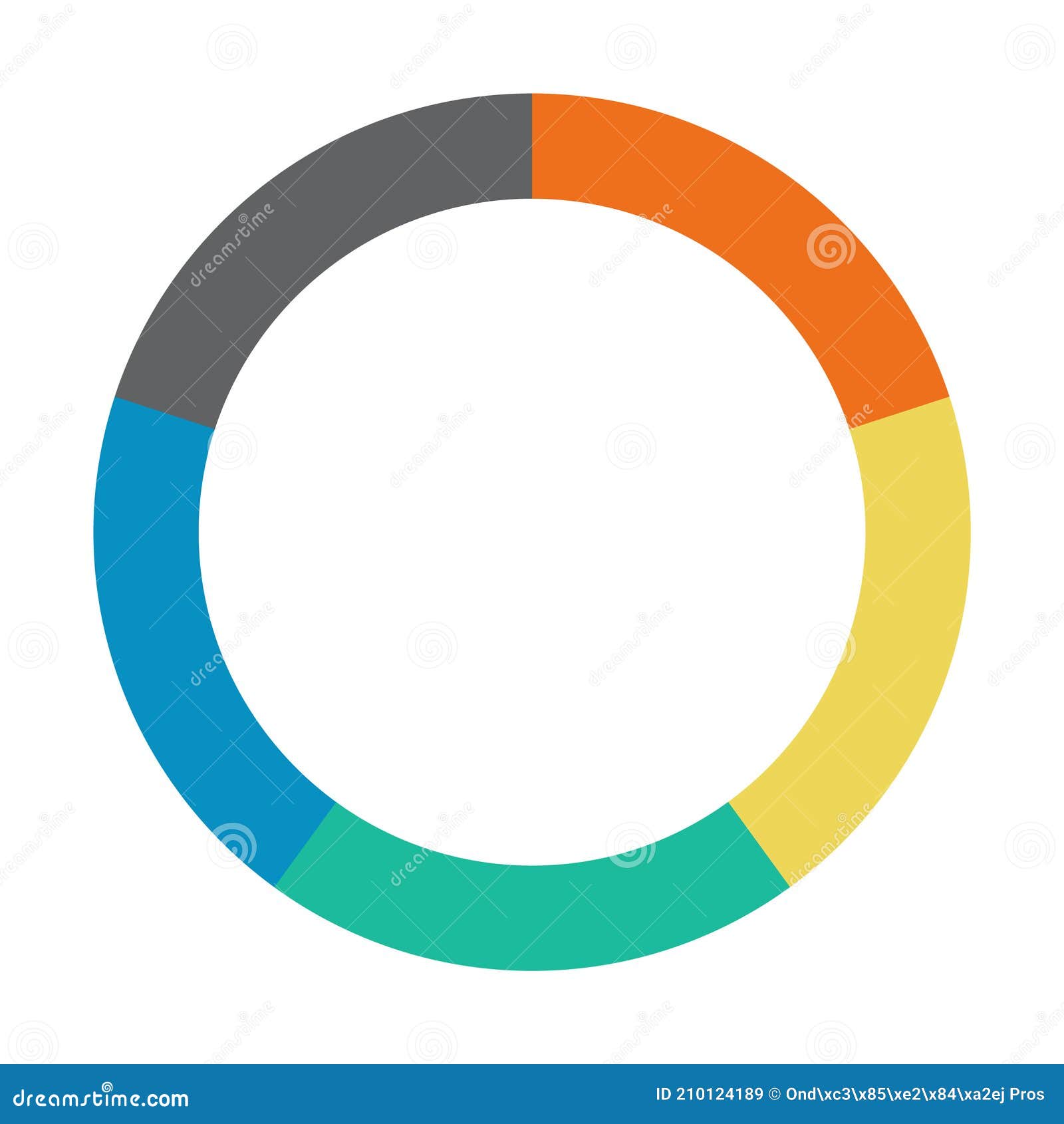 Infographic Pie Chart. Cycle Presentation Diagram 5 Section Stock ...