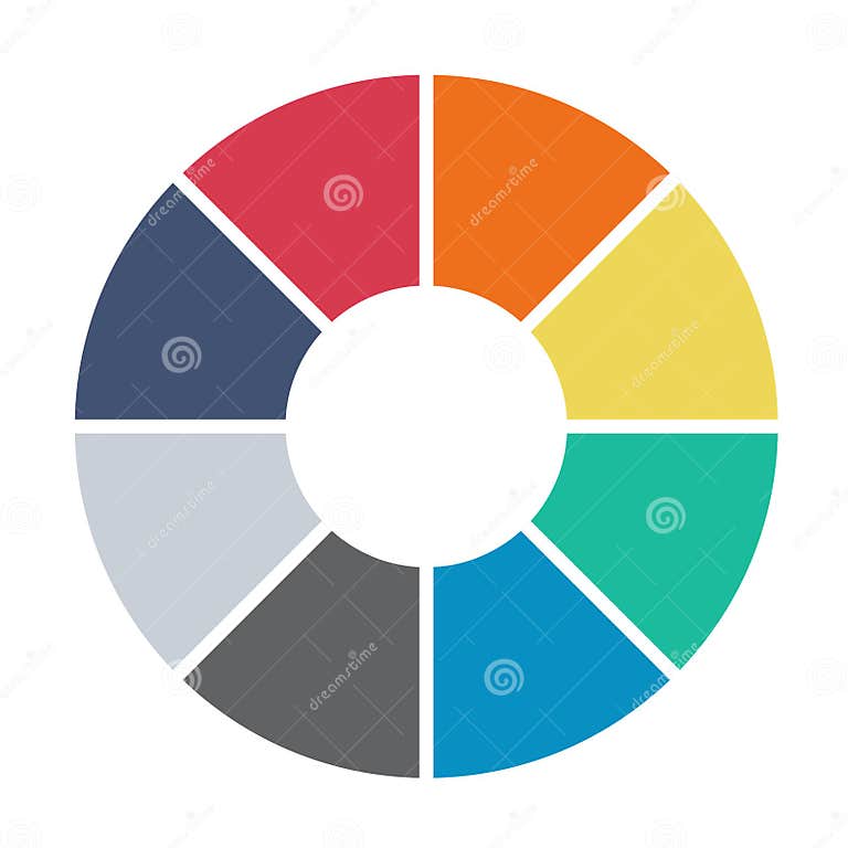 Infographic Pie Chart. Cycle Presentation Diagram 8 Section Stock ...