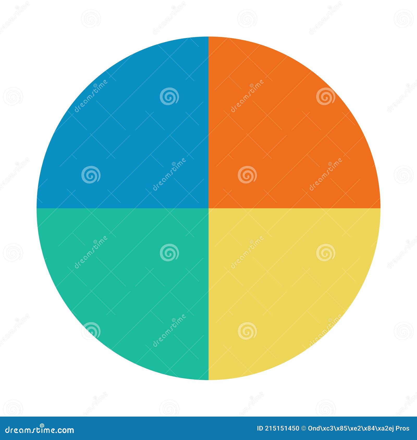 Infographic Pie Chart. Cycle Presentation Diagram 4 Section Stock ...