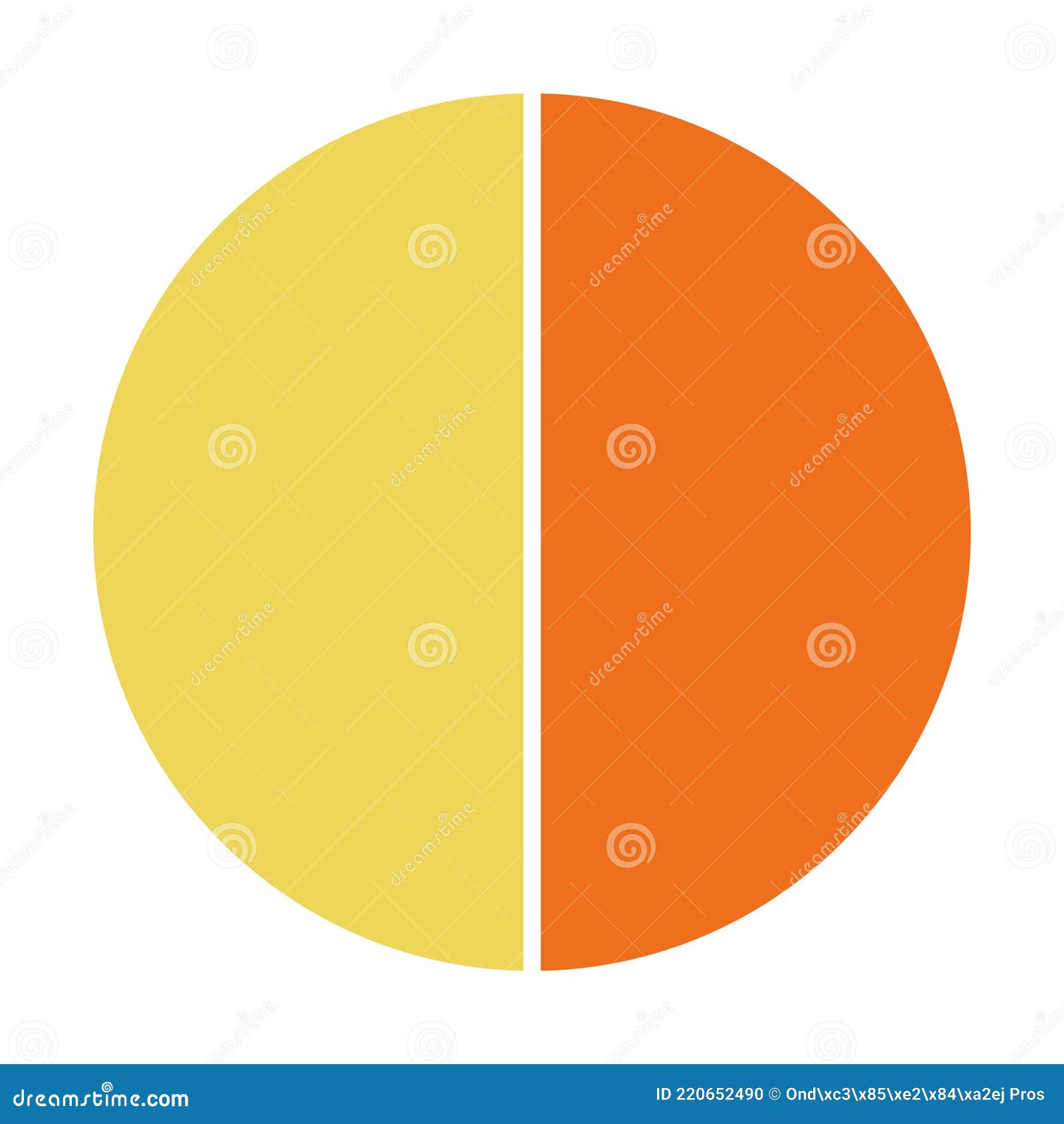 Infographic Pie Chart. Cycle Presentation Diagram 2 Section Stock ...