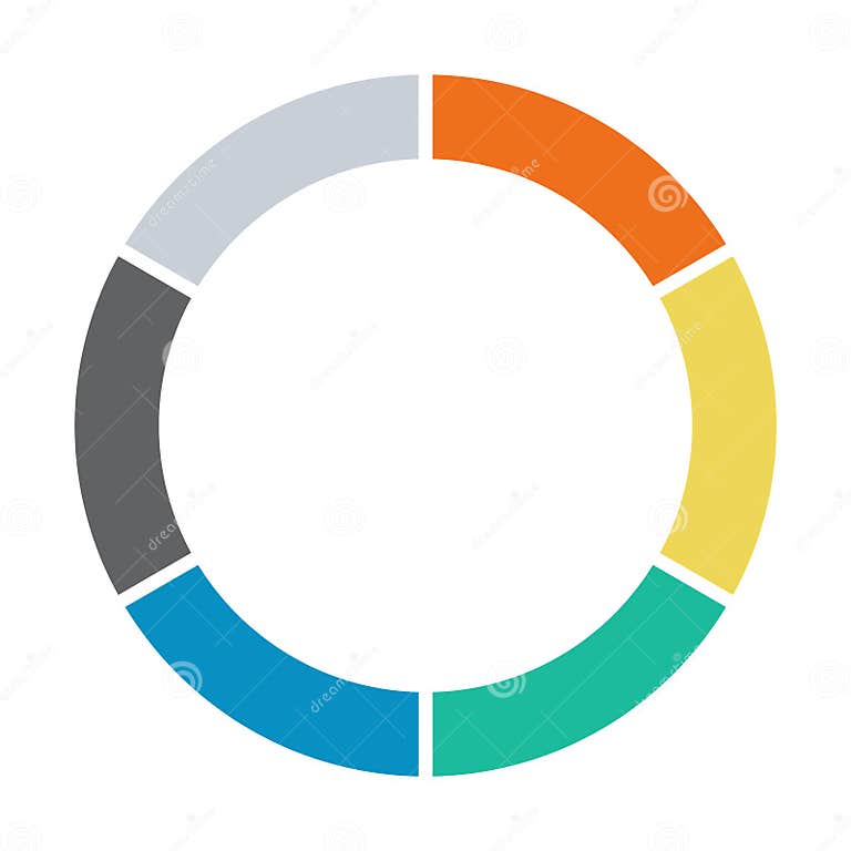Infographic Pie Chart. Cycle Presentation Diagram 6 Section Stock ...