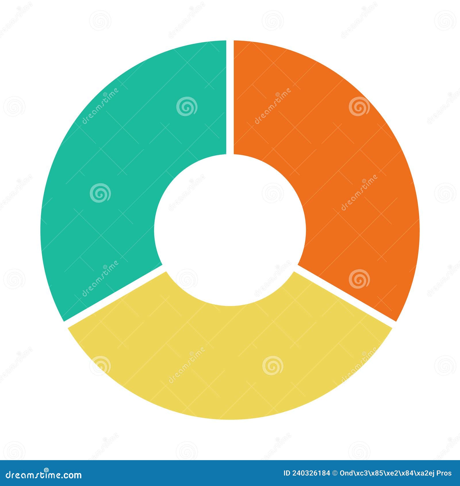 Infographic Pie Chart. Cycle Presentation Diagram 3 Section. Vector ...